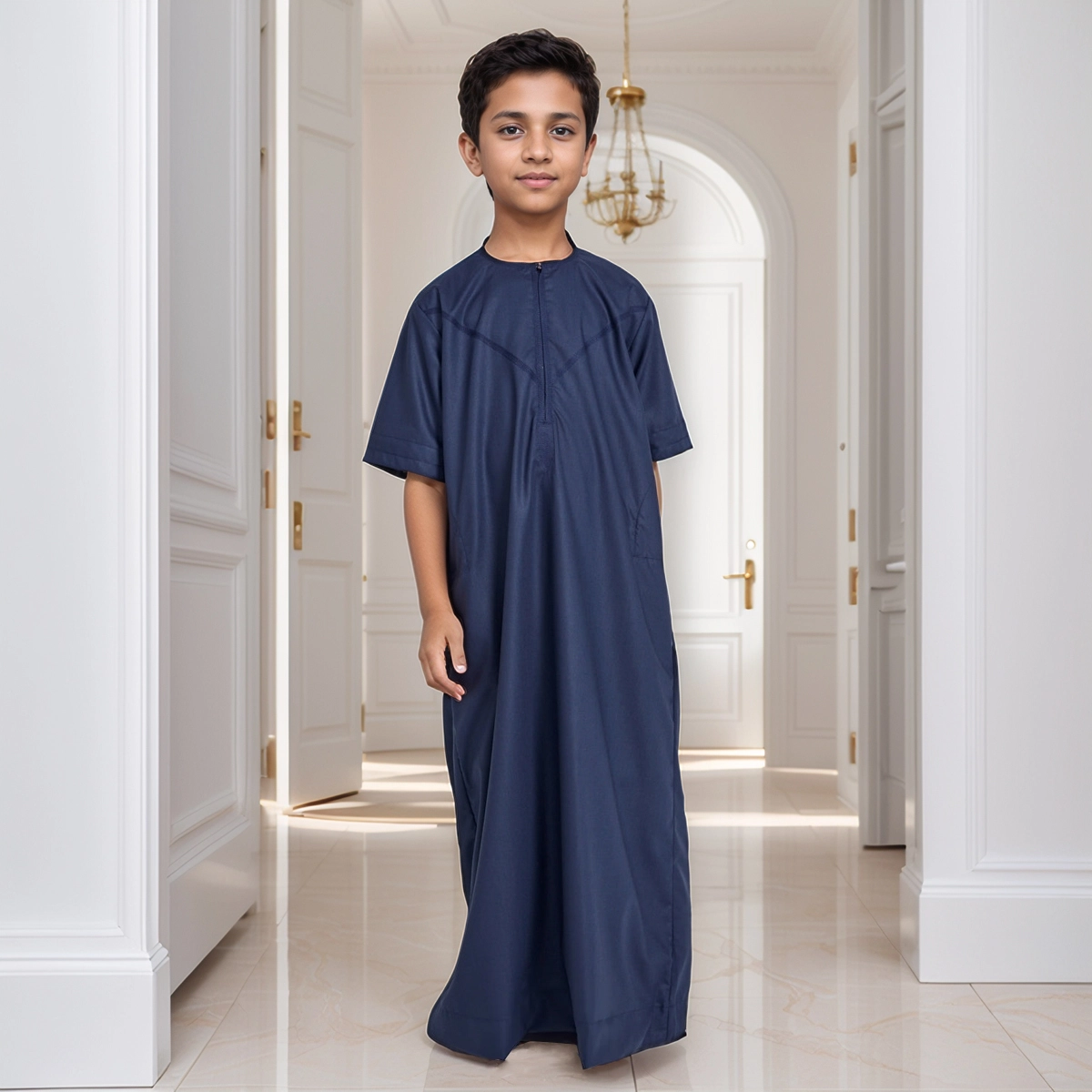 Navy Blue kids boy jubba