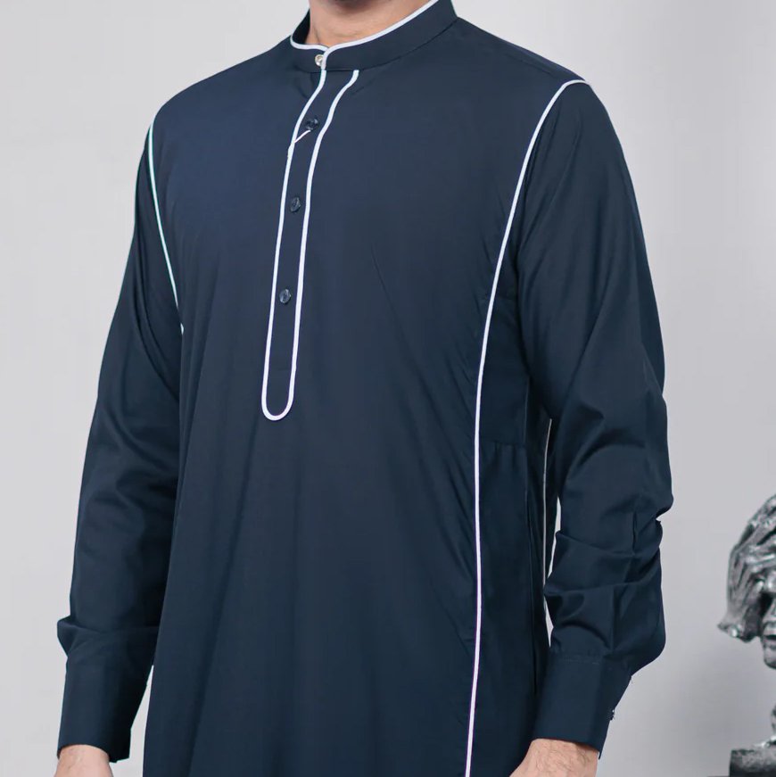 Navy Blue designer mens thobes london